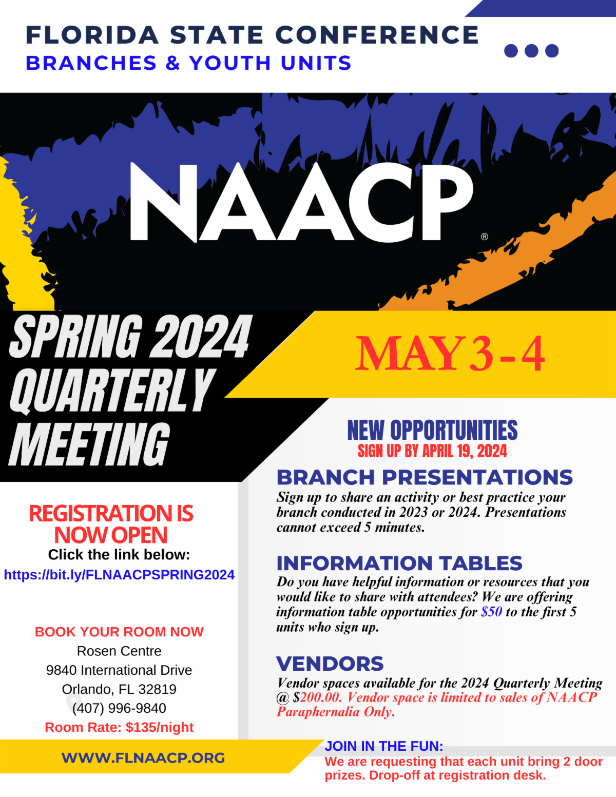 FL NAACP SPRING 2024 QUARTERLY MEETING – South Brevard NAACP